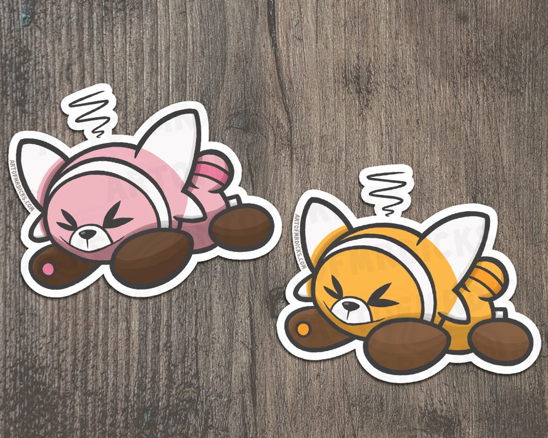 Tuckered Stufful Sticker (+ Shiny) | Original Artwork | Pokémon ...