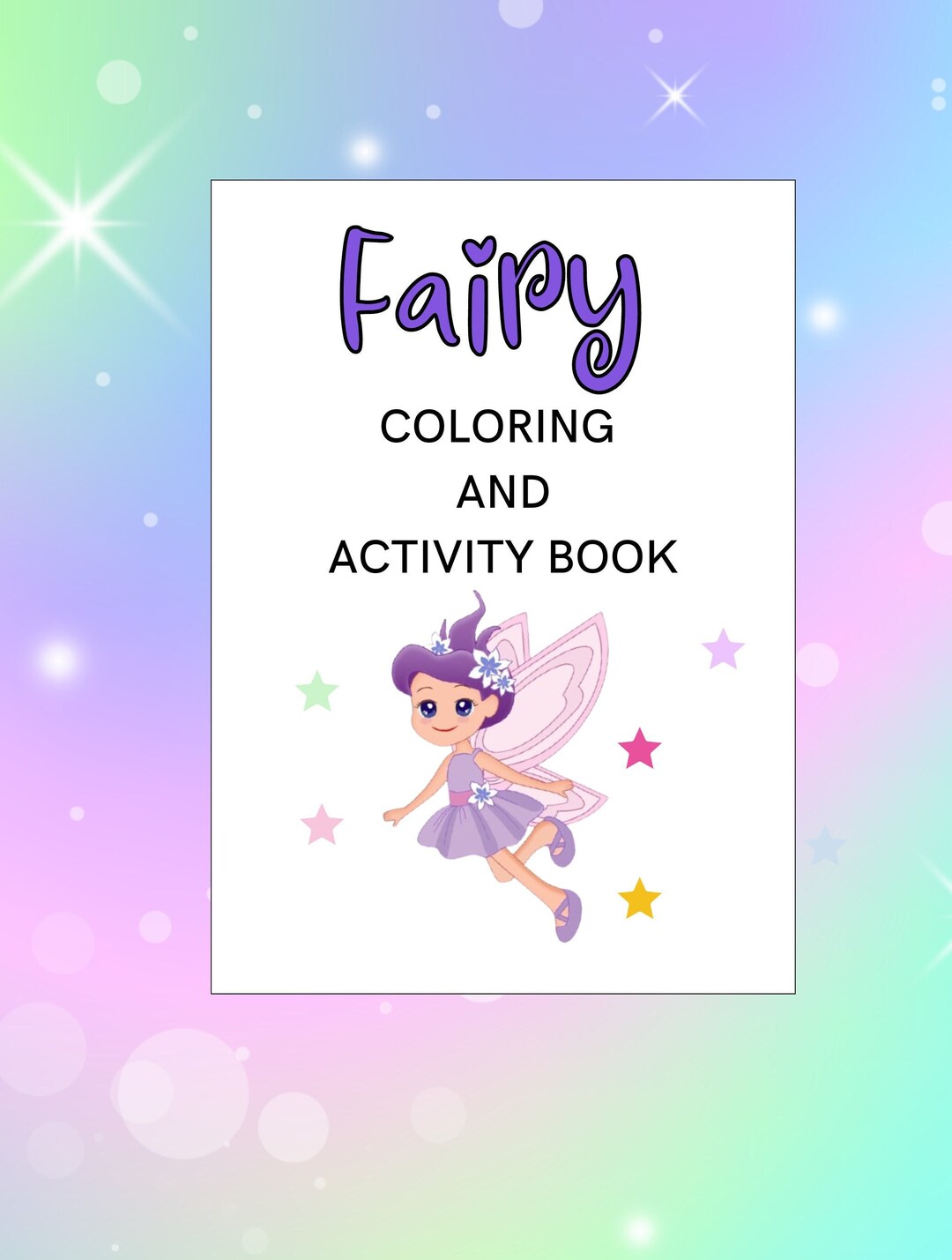 Woodland Fairy Coloring Puzzle and Activity Book for Ages 5 - 8 - Etsy