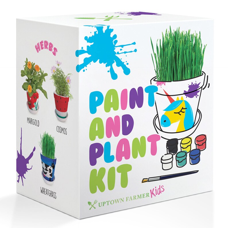 Paint and Plant Kids Gardening Set - Kids Gardening Kit - Art and Craft ...