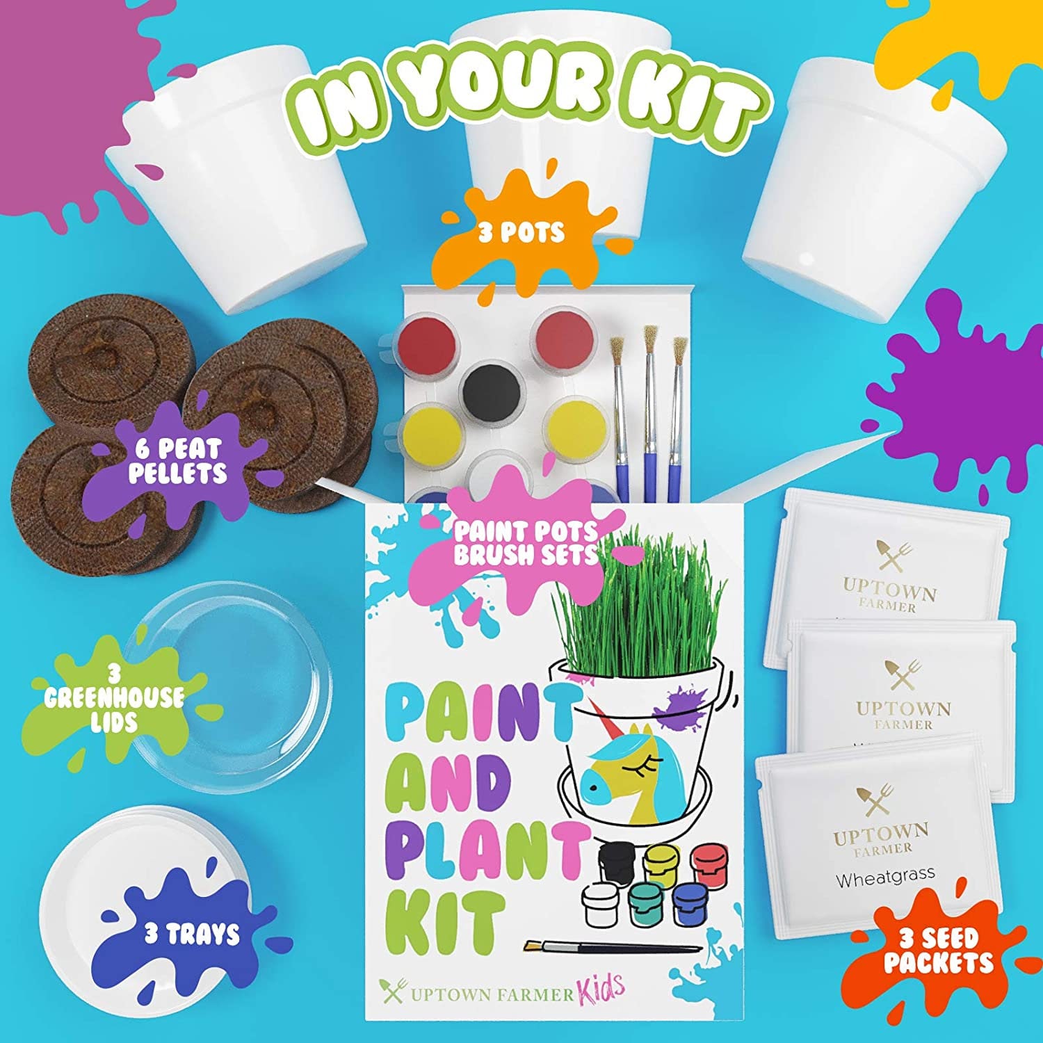 Paint and Plant Kids Gardening Set Kids Gardening Kit Art and Craft ...