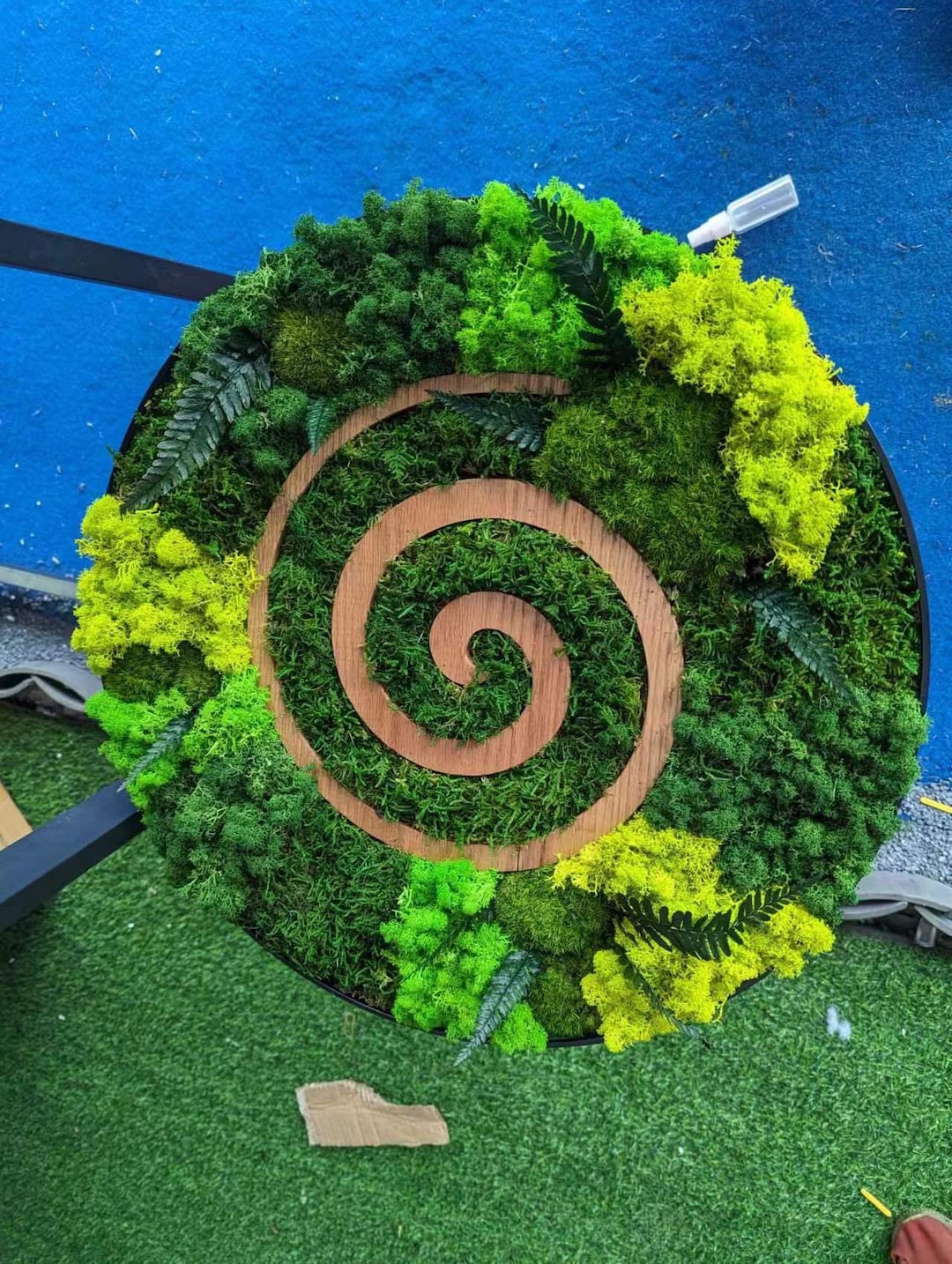 Unique Custom Logo With Preserved Moss Natural Wood - Nature-inspired ...