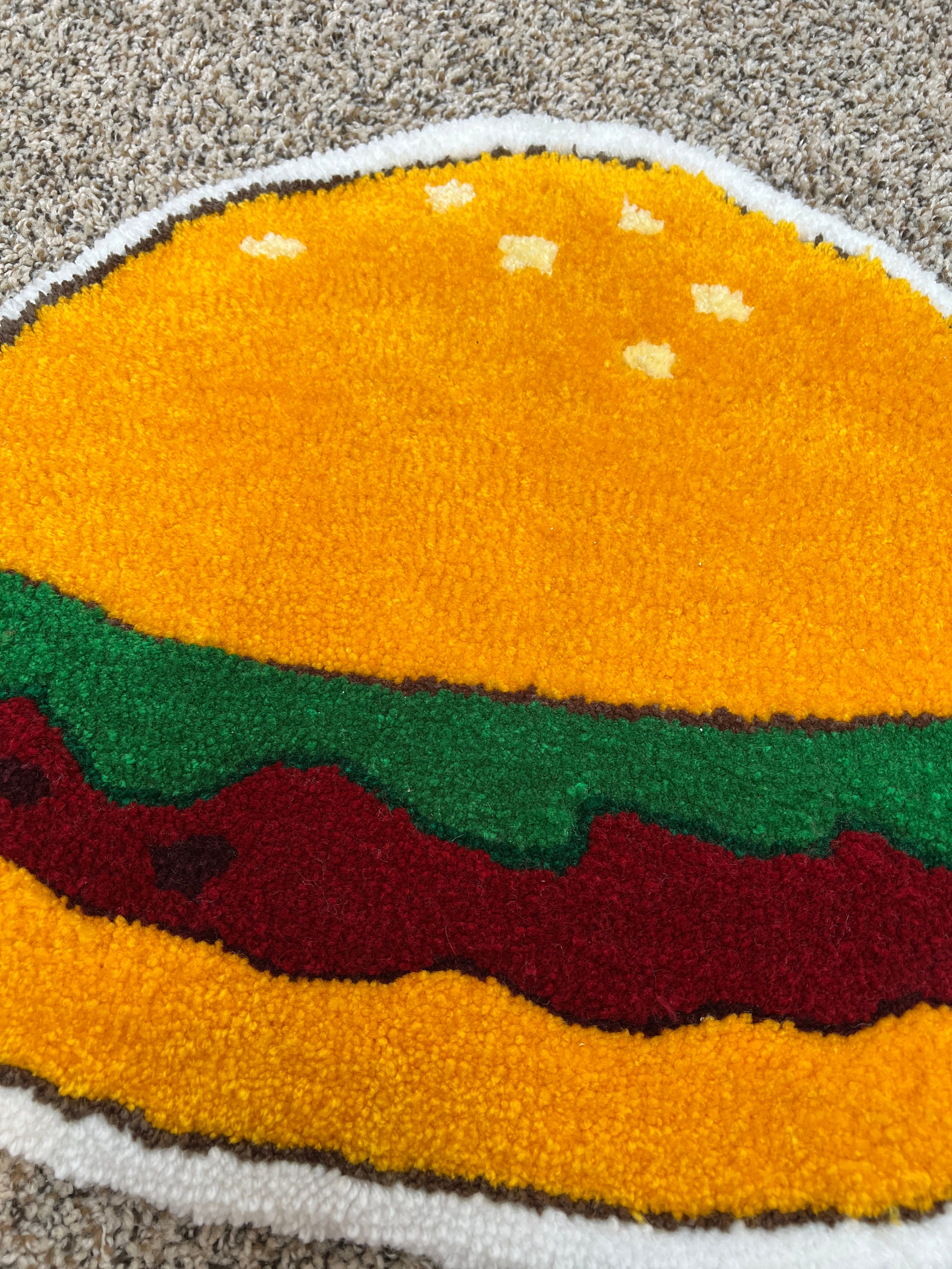 Spongebob Krabby Patty Rug Custom Hand Tufted Rug - Etsy