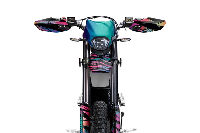 Surron Ultra Bee Graphics - Suronics WAPOR Wild Purple Green Graphics ...