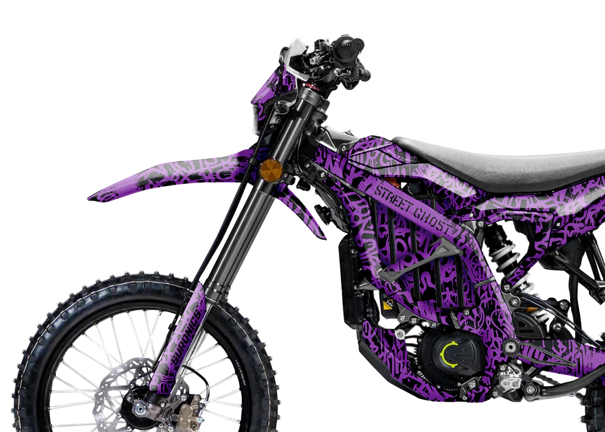 Surron Ultra Bee Graphics - Suronics STREET GHOST Black Purple Graphics ...