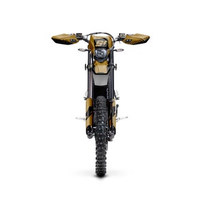 Surron Ultra Bee Graphics - Suronics HALF GOLD BLACK Graphics Kit Decal ...