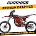 Surron Ultra Bee Graphics - Suronics FOX Speed Rider Black Red Graphics ...