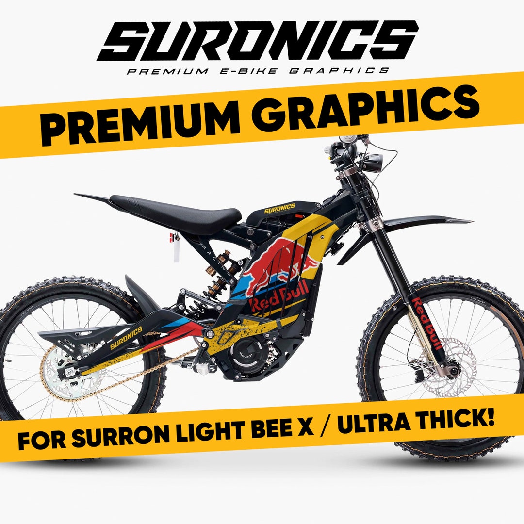 Sur Ron Light Bee X Graphics Kit RED BULL ORIGINAL Graphics Kit for ...