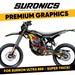 Surron Ultra Bee Graphics - Suronics HALF MUSTARD Graphics Kit Decal ...
