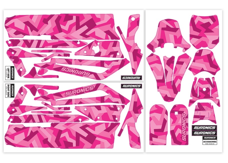 Talaria XXX Graphics Kit CAMOX PINK by Suronics, Talaria Xxx Decals ...