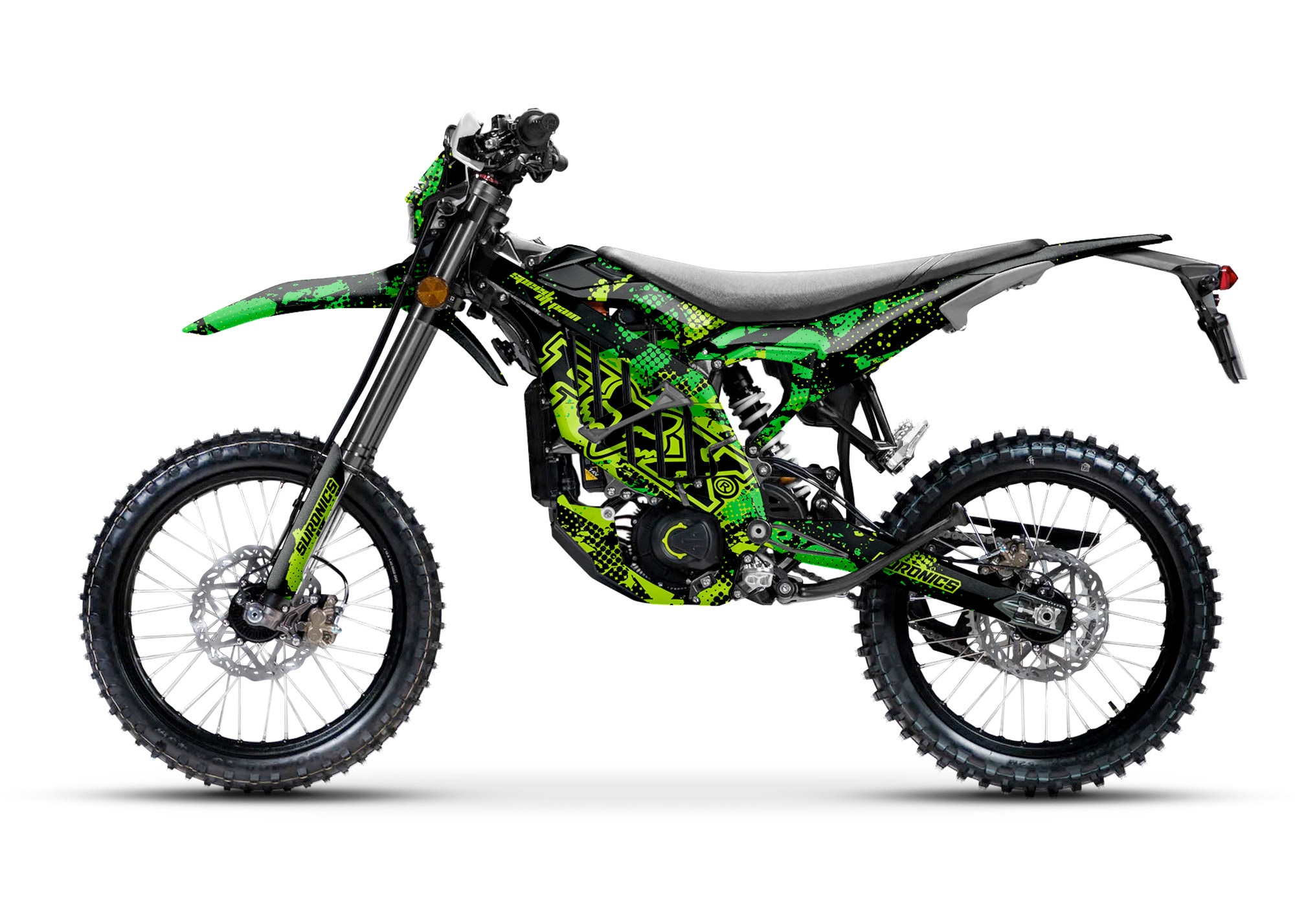 Surron Ultra Bee Graphics - Suronics FOX Speed Rider Black Green ...