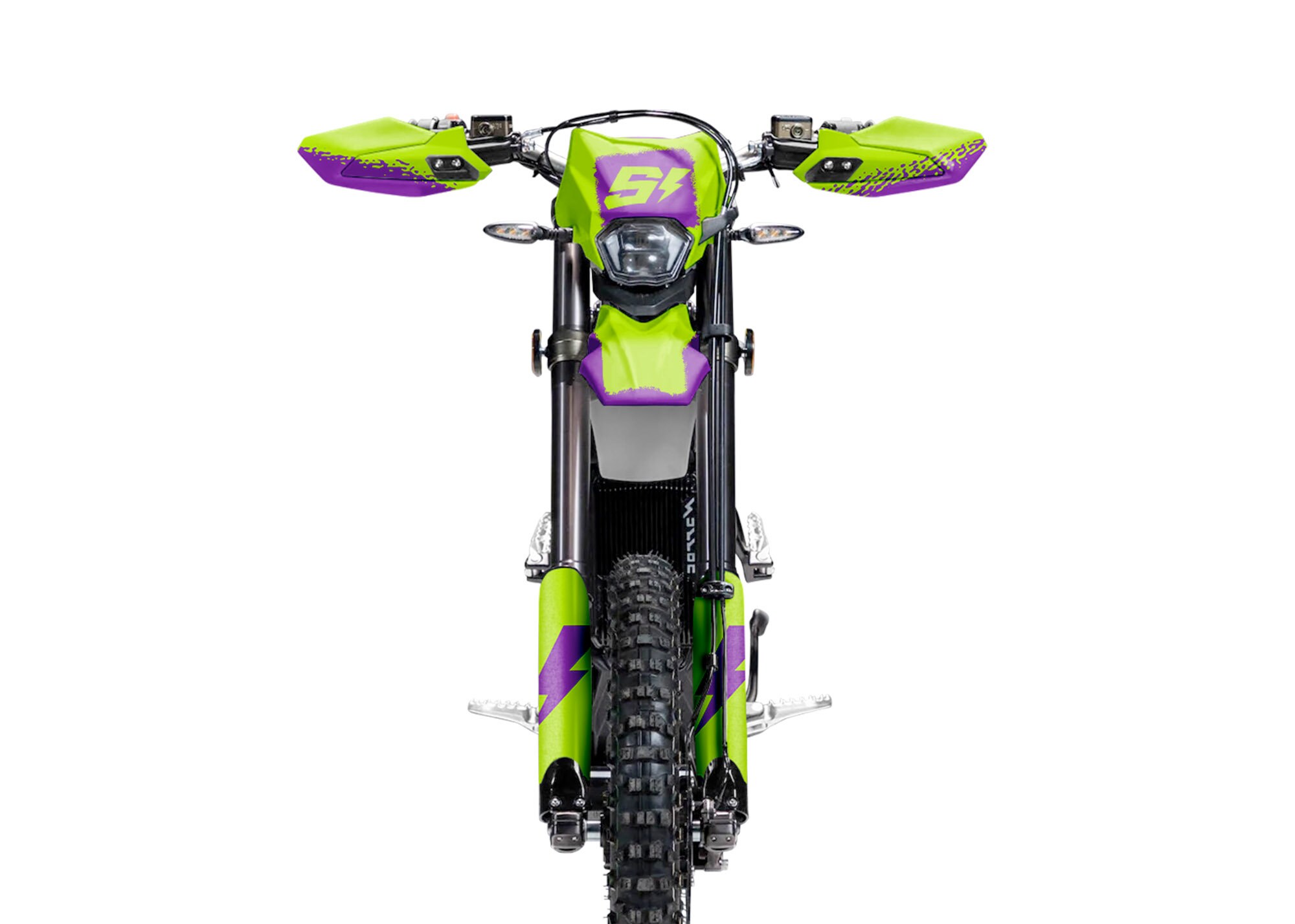 Surron Ultra Bee Graphics - Suronics PURPLE GREEN Graphics Kit Decal ...