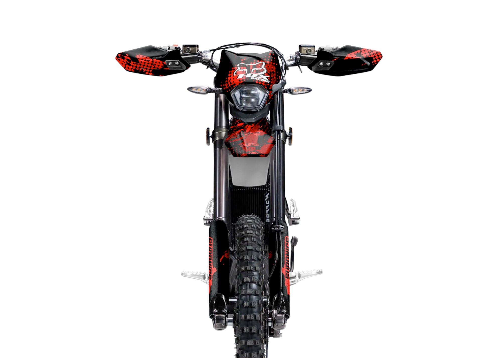 Surron Ultra Bee Graphics - Suronics FOX Speed Rider Black Red Graphics ...