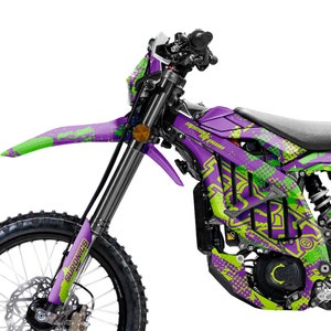 Surron Ultra Bee Graphics - Suronics FOX Speed Rider Purple Green ...