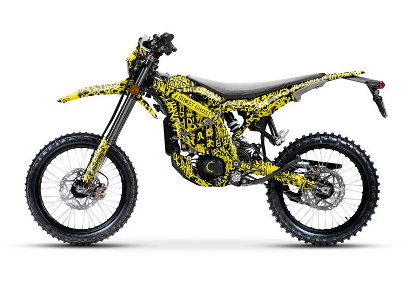 Surron Ultra Bee Grafiken - Suronics STREET GHOST Schwarz Gelb Grafiken ...