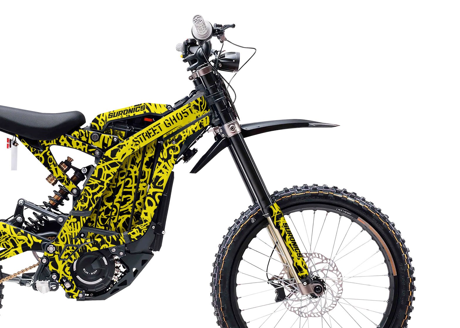 Sur-ron Lightbee X Graphics Kit - STREET GHOST YELLOW Graphics Kit for ...
