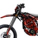 Surron Ultra Bee Graphics - Suronics FOX Speed Rider Black Red Graphics ...