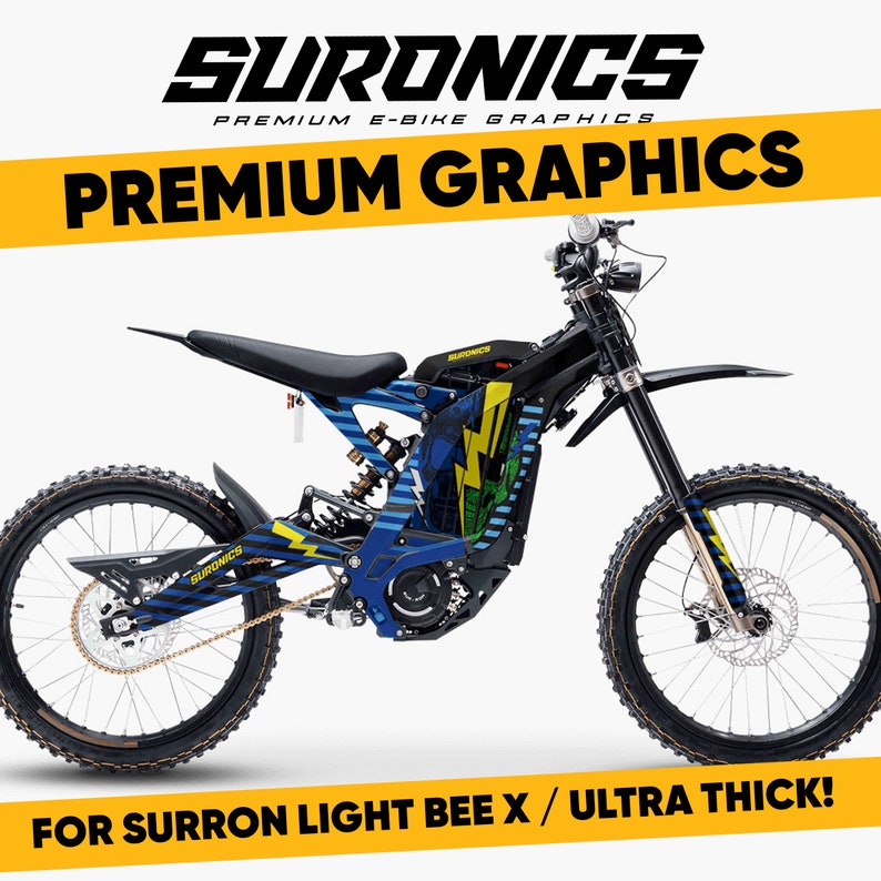 Sur-ron Lightbee X Graphics Kit - ELECTROX Graphics Kit for Surron ...