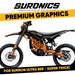 Surron Ultra Bee Graphics Suronics STREET GHOST Black Purple Graphics ...