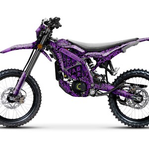 Surron Ultra Bee Graphics - Suronics STREET GHOST Black Purple Graphics ...
