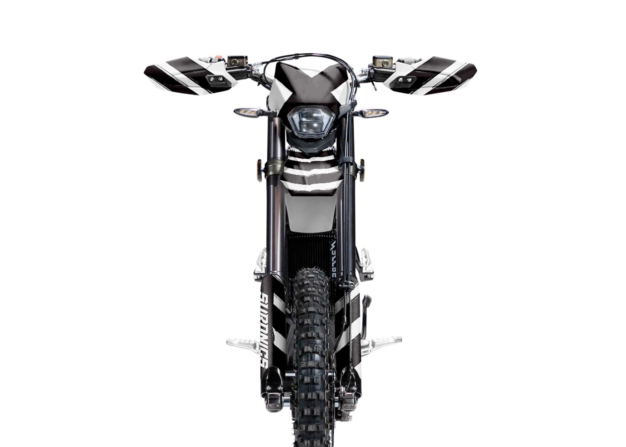 Surron Ultra Bee Graphics - Suronics ZEBRA WHITE Graphics Kit Decal ...