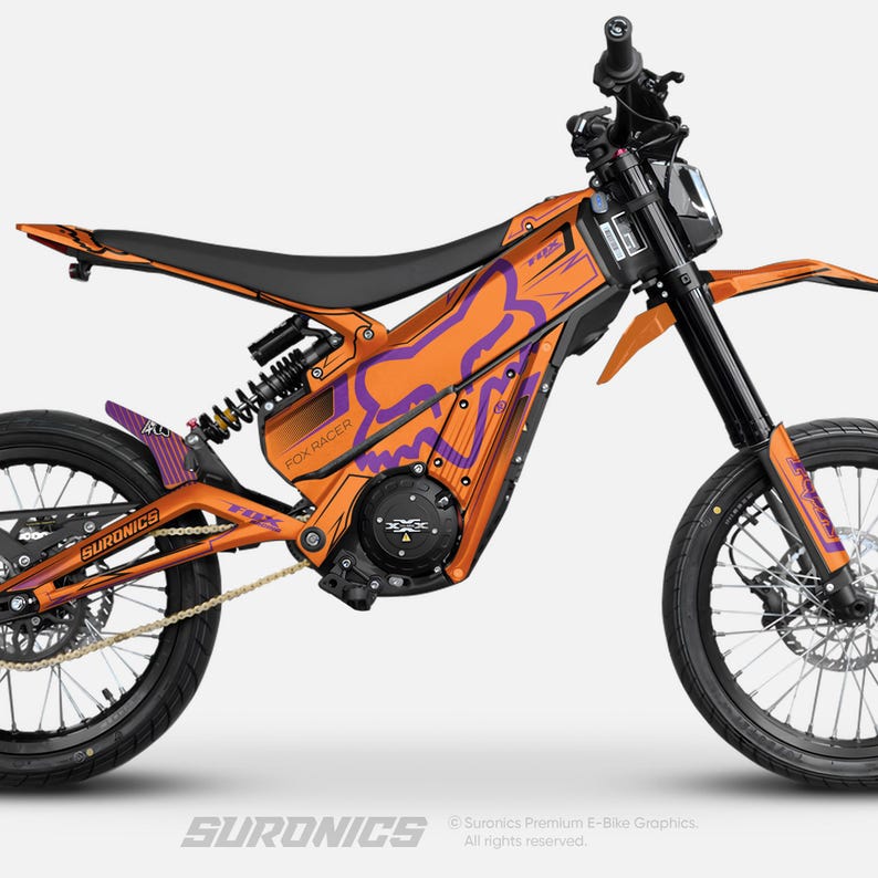 Talaria XXX Graphics Kit FOX RACER Orange Purple Wrap Stickers Kit - Etsy