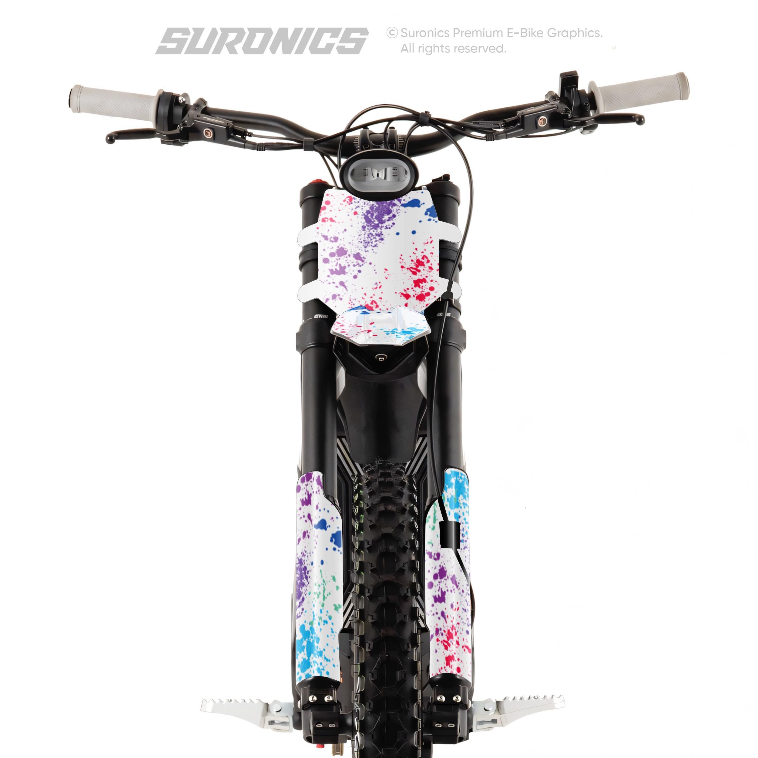 Talaria Sting MX3 MX4 Graphics Kit SPLATTER White Multicolor Decals ...