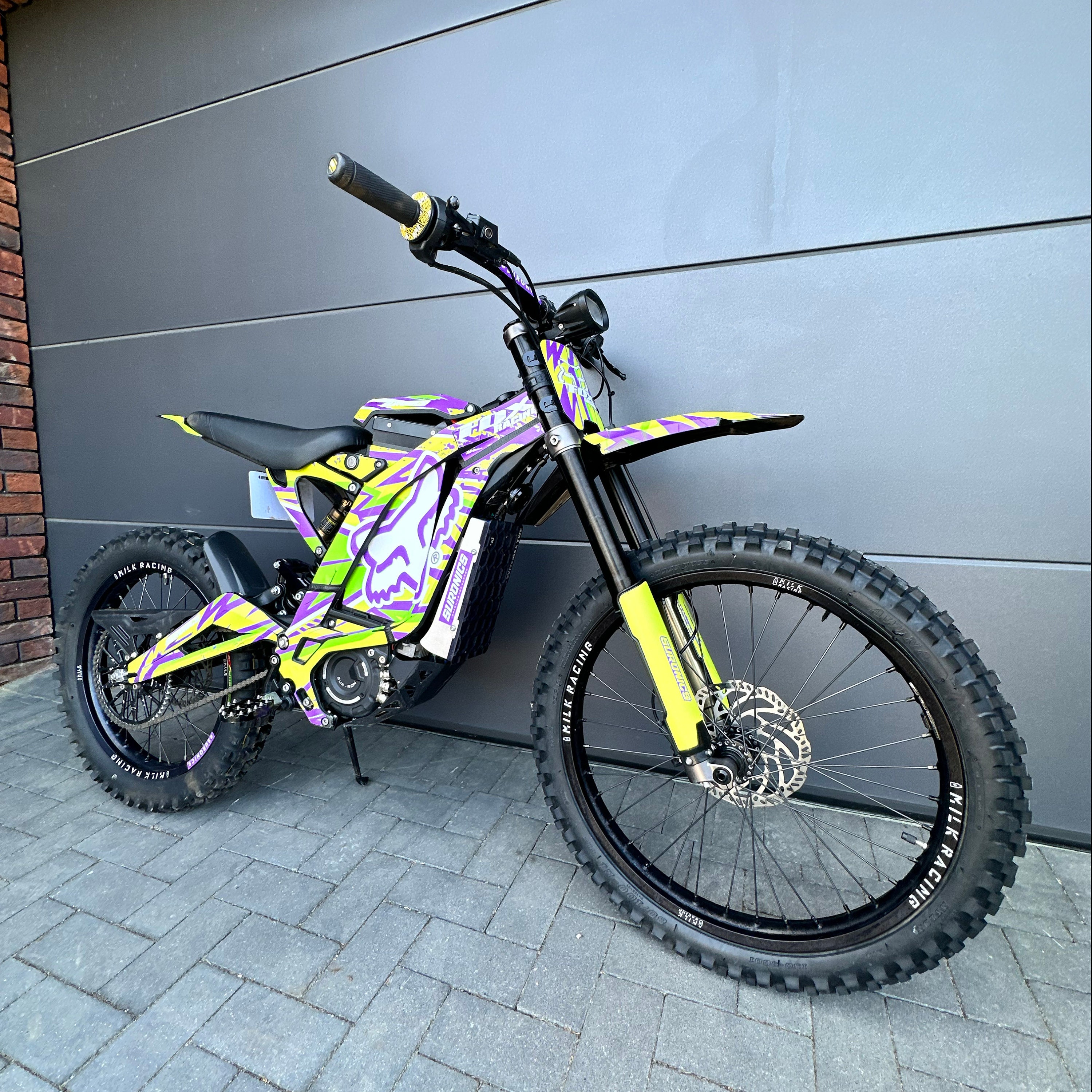 Sur-ron Light Bee X Graphics Kit FOX WILD Purple & Green Graphics Kit ...