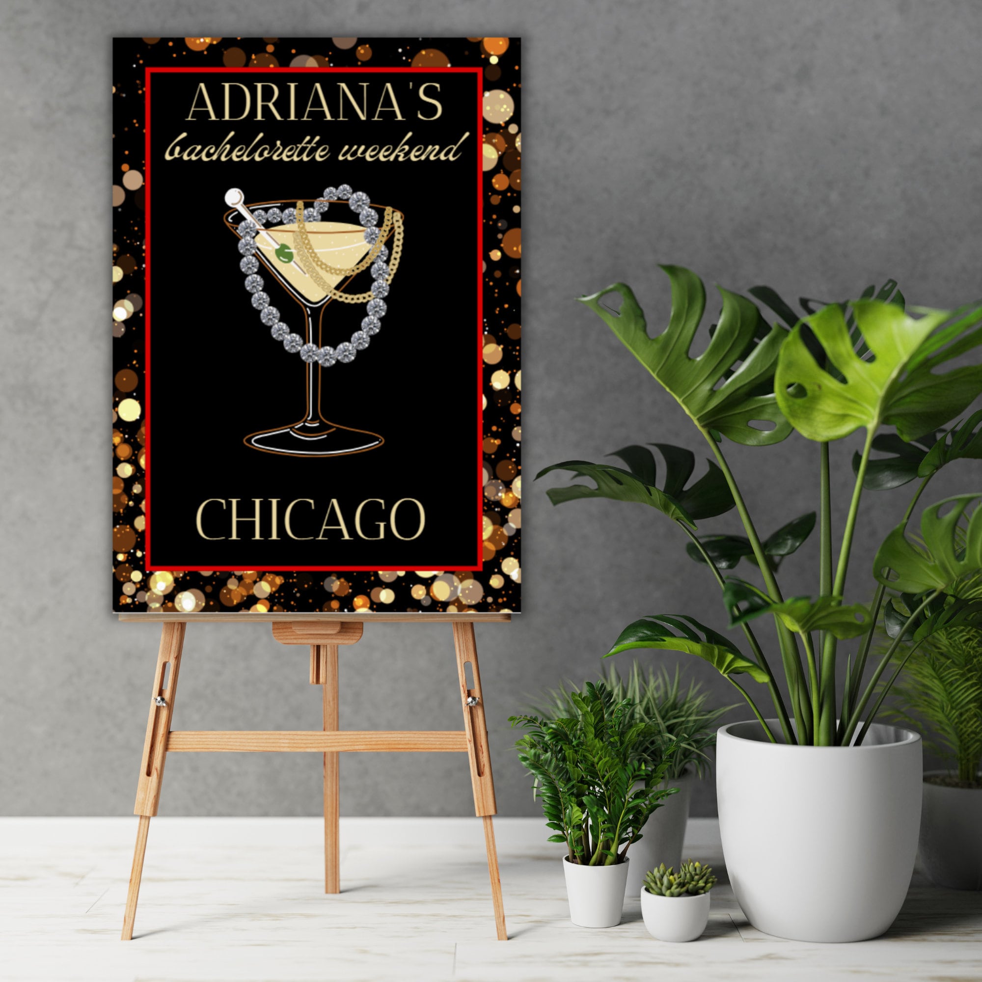 Glitz and Glam | Mob Wife Theme Bachelorette Invite/email & Itinerary ...