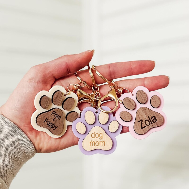 Dog Keychain - Etsy