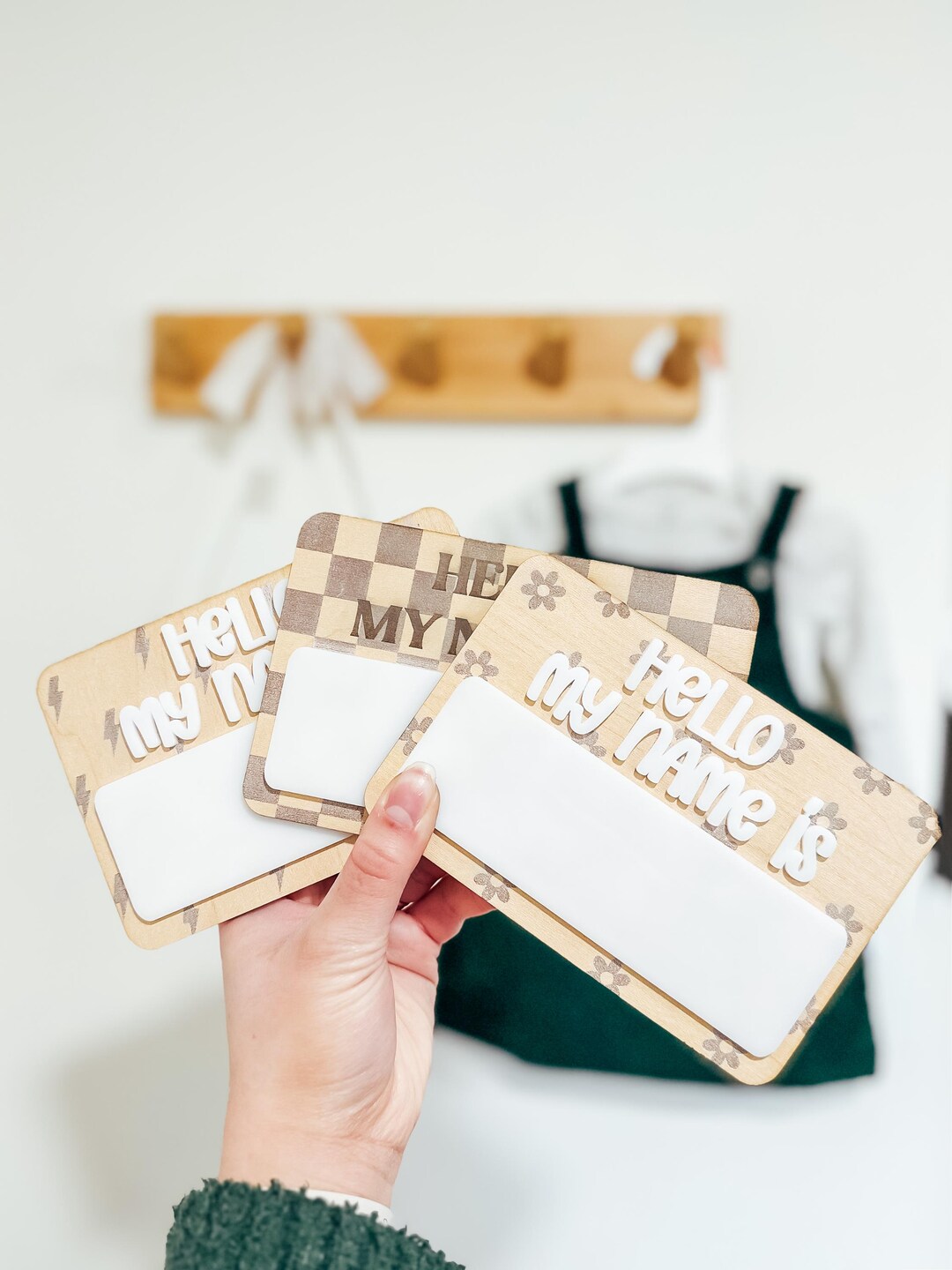 Hello My Name is Sign | Custom Personalized Birth Announcement Sign ...