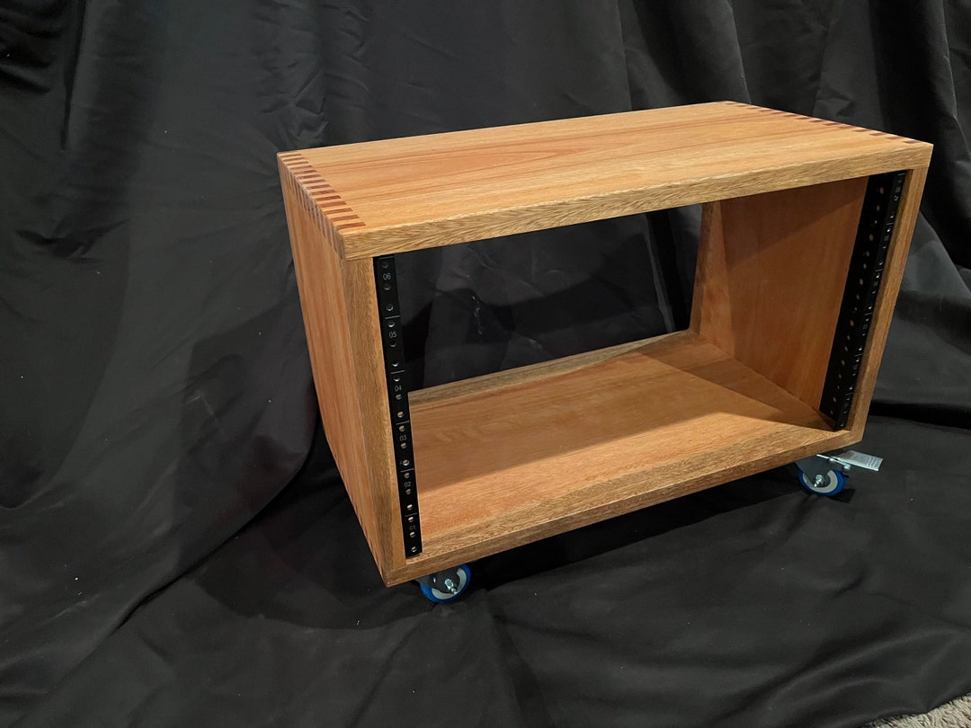 6U Solid Hardwood Audio Rack W/casters - Etsy