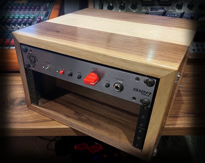 Premium Hardwood 3U Half-width Audio Rack Walnut Hard Maple Custom Made ...