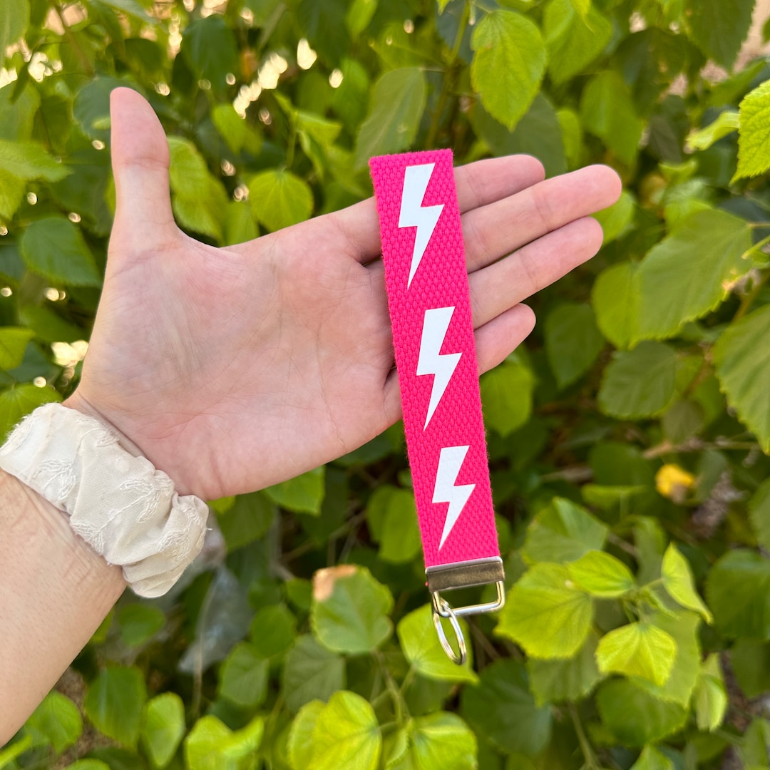 Preppy Keychain Wristlet / Key Fob Wristlet / Dorm Keychain Wristlet ...