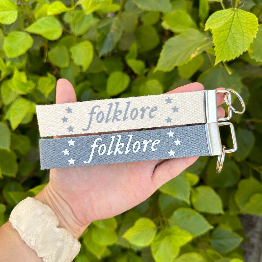 Taylor Swift Folklore Keychain Wristlet / Key Fob Wristlet / Car Key ...
