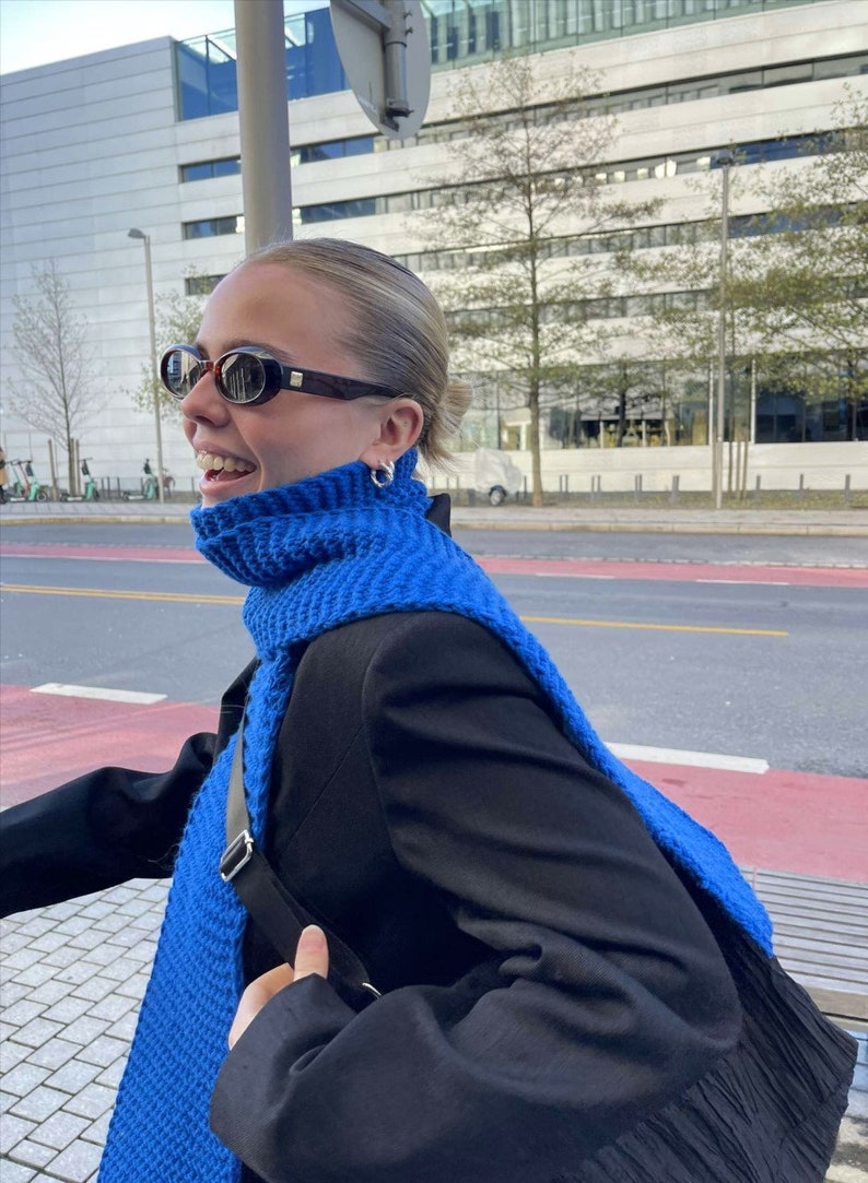 Ellie Scarf / English Knitting Pattern / Knitted Scarf - Etsy