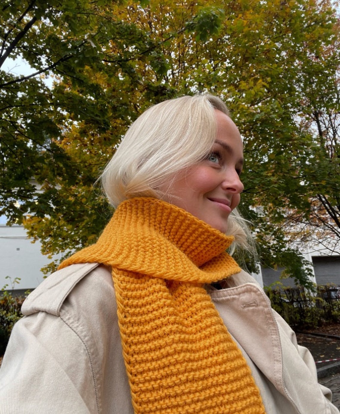 Ellie Scarf / English Knitting Pattern / Knitted Scarf - Etsy