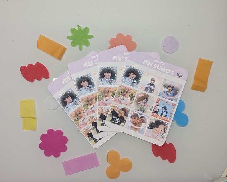 BTS Seventeen & Stray Kids Mail Stickers - Etsy