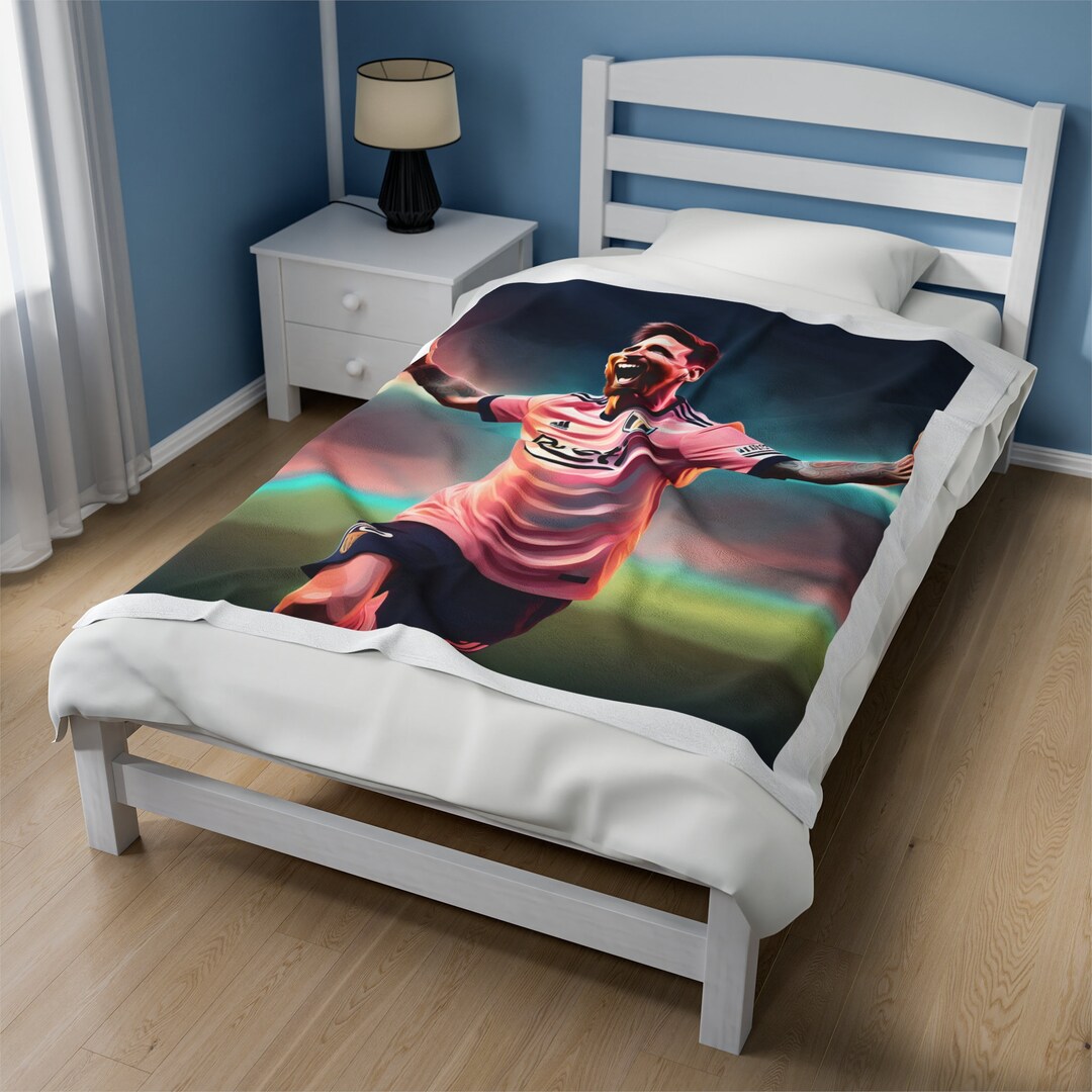 Lionel Messi Goal Celebration Printed Velveteen Plush Blanket - Etsy