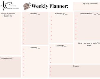 Hard Copy Daily Planner - Etsy
