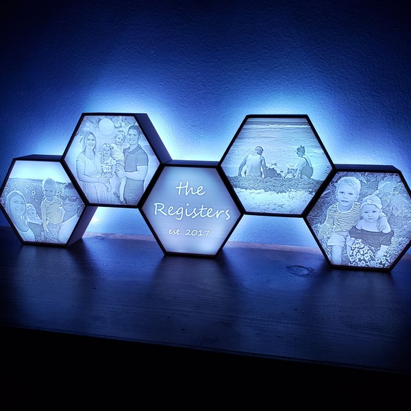 Lithophane Hexagon - Etsy