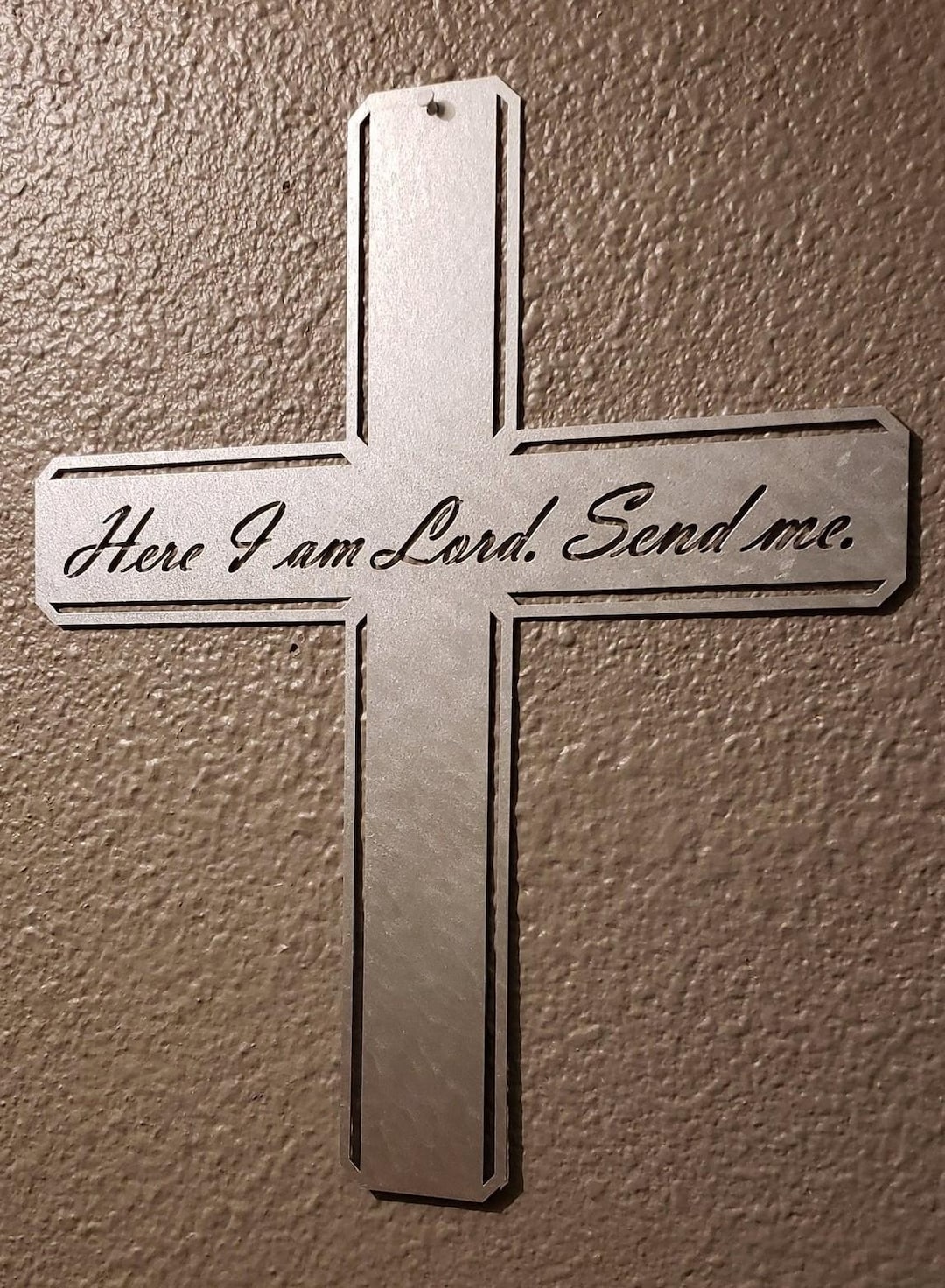 Decorative Metal Cross - "here I Am Lord. Send Me" - Etsy