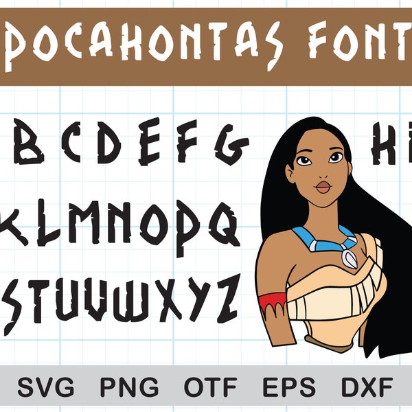 Pocahontas Alphabets - Etsy Australia