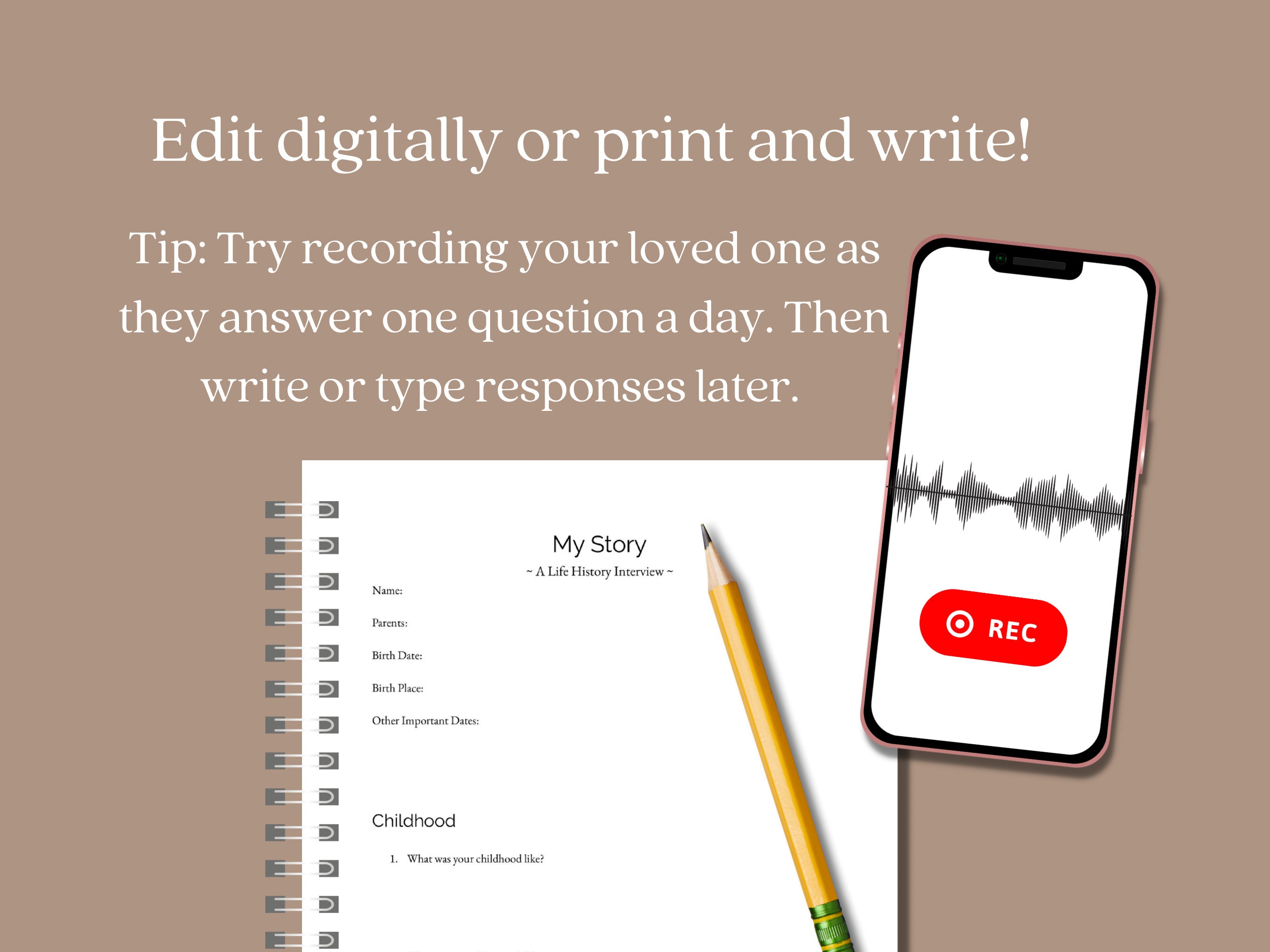 Life Story Interview Questions | Family History Interview | 60 ...