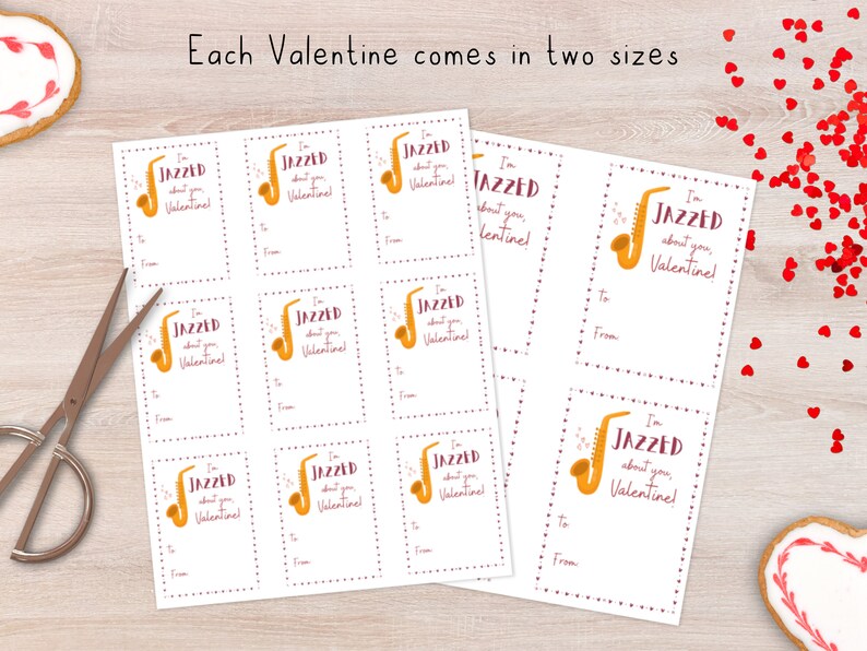 Music Theme Valentine Cards for Kids | Valentines Day | Boys | Girls ...