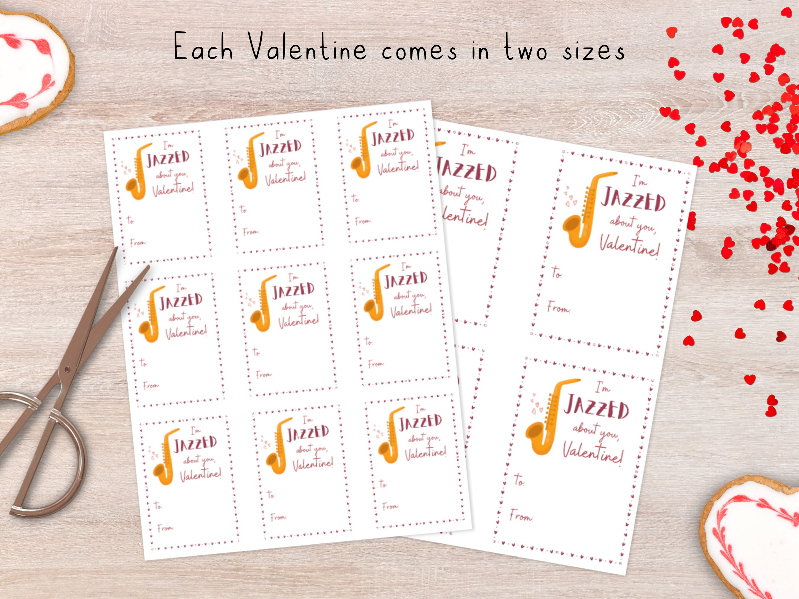 Music Theme Valentine Cards for Kids | Valentines Day | Boys | Girls ...