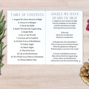 Digital Printable Christmas Caroling Booklet, Christmas Songs With ...
