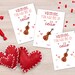 Printable Cello Valentines Card | Printable Card | Instant Download ...
