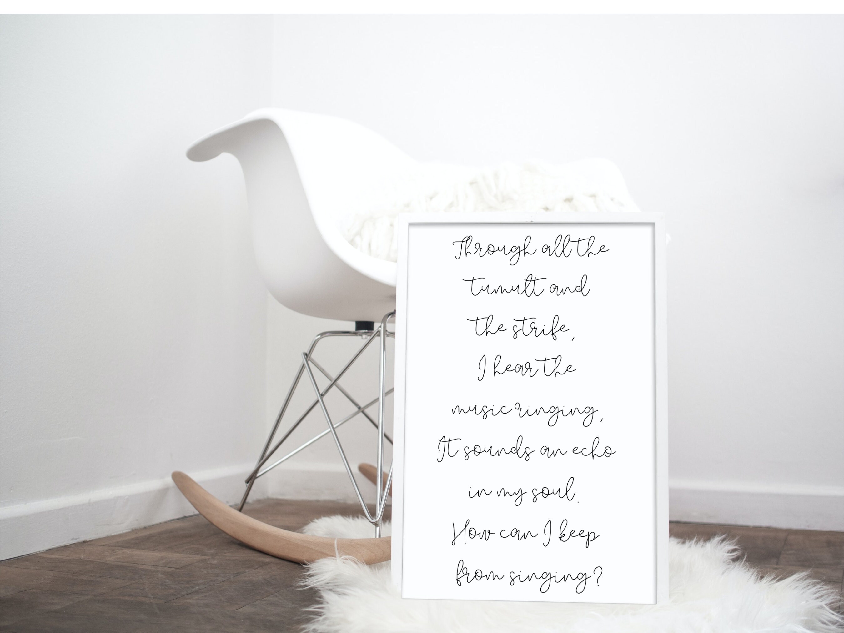 How Can I Keep From Singing Wall Art Printable Digital Download Poster ...