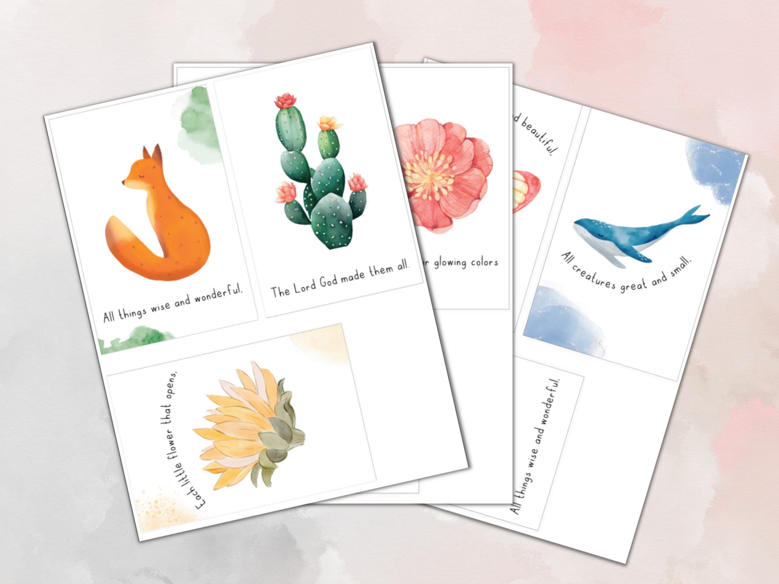 Printable Children's Book Christian Hymn Gift for Primary All Things ...