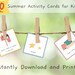 Printable Summer Countdown Cards | Kids Summer Activities | Summer ...